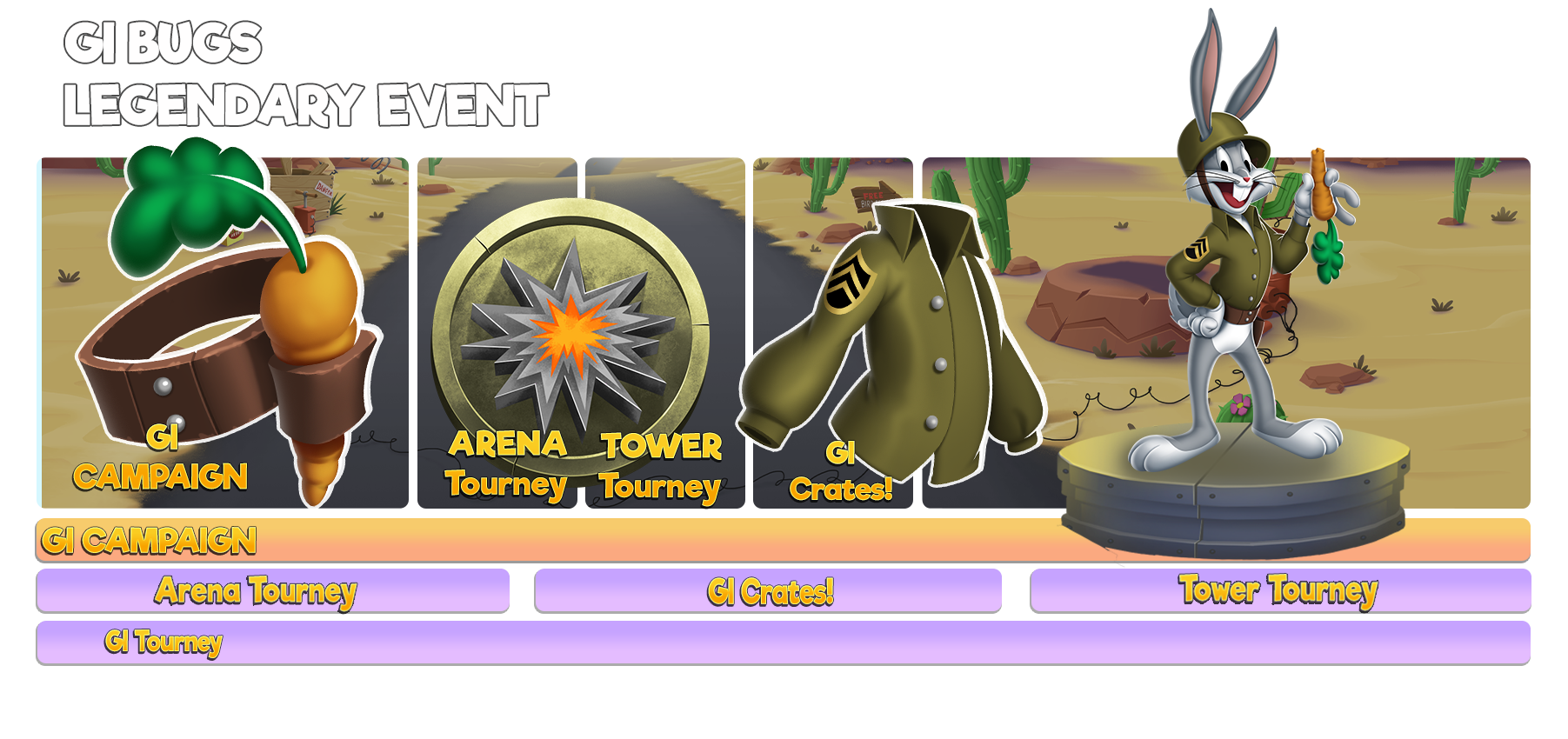 EVENT OVERVIEW: GI BUGS – Looney Tunes World of Mayhem