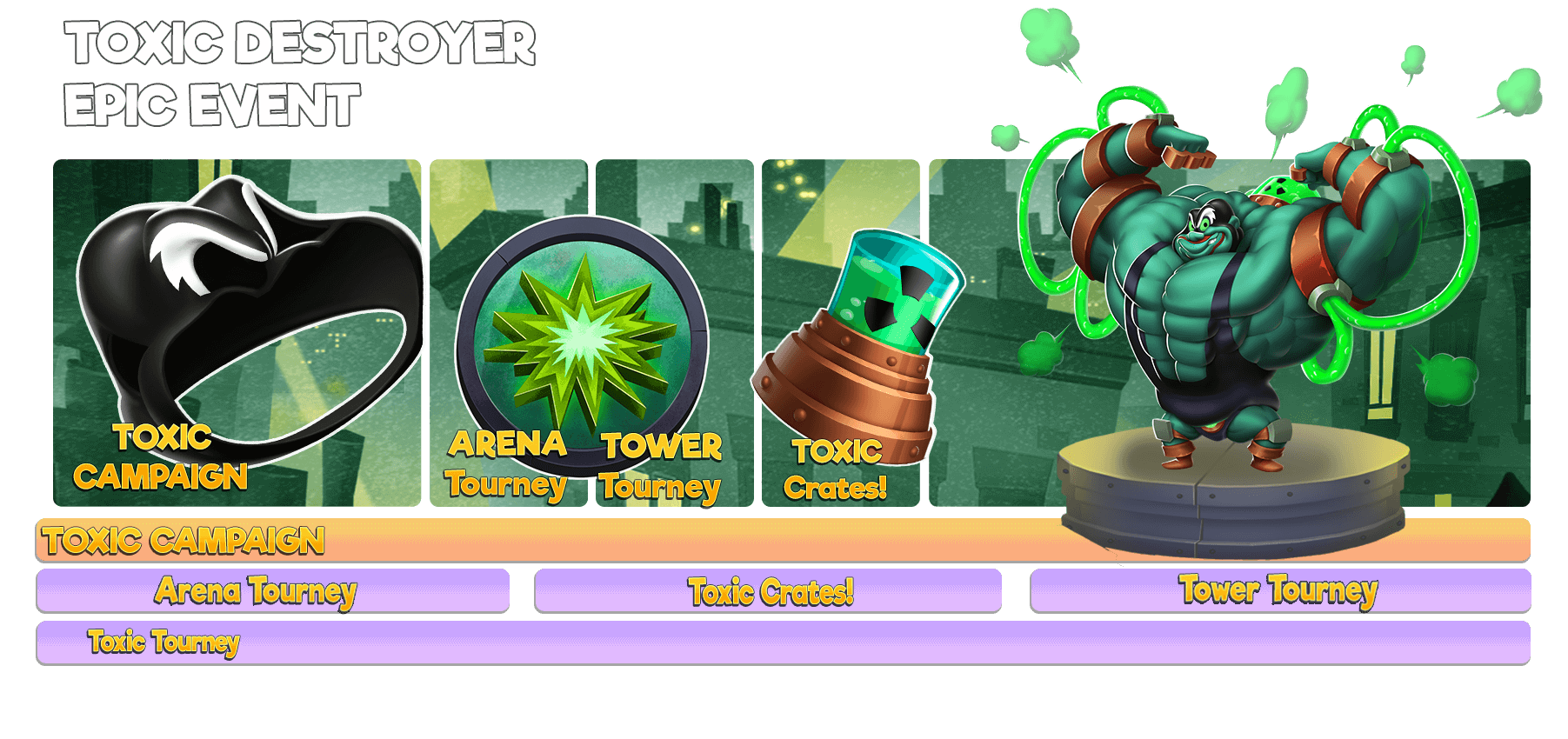 EVENT OVERVIEW: TOXIC DESTROYER – Looney Tunes World of Mayhem
