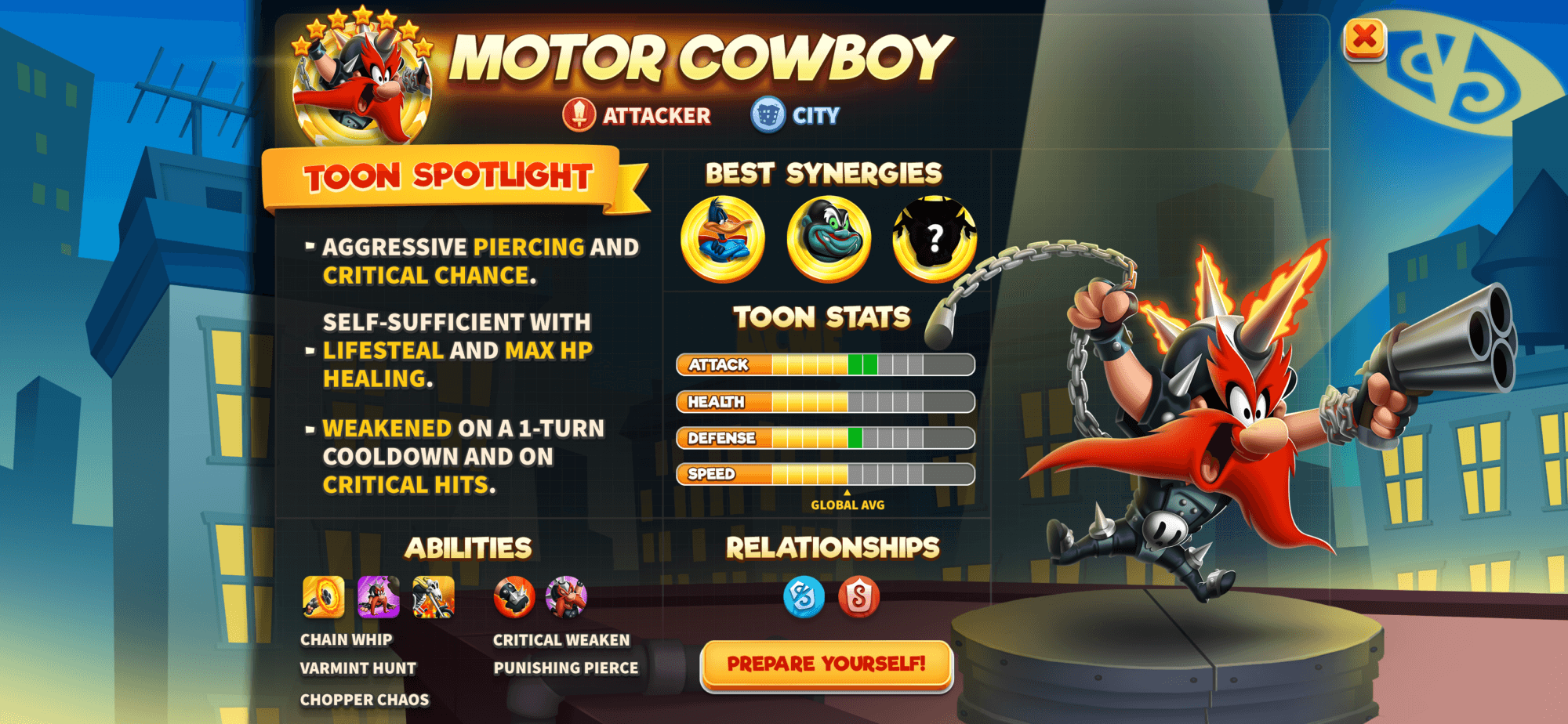 EVENT OVERVIEW: MOTOR COWBOY – Looney Tunes World of Mayhem