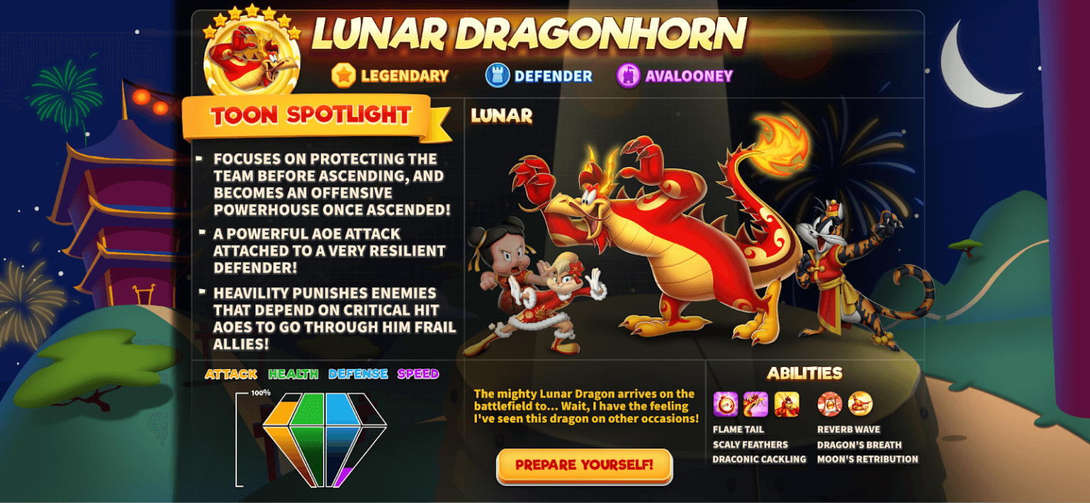 Event Overview: Lunar Dragonhorn – Looney Tunes World of Mayhem